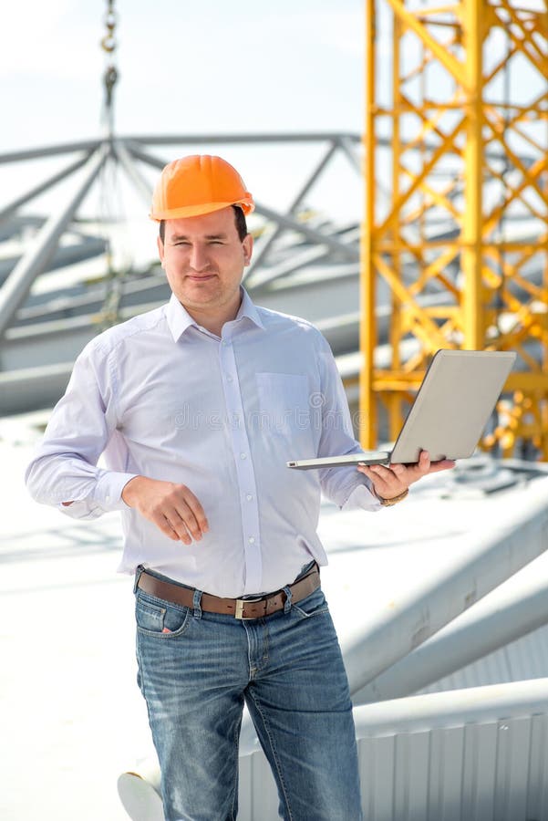 A Foreman at the Construction Stock Photo - Image of industrial, male ...