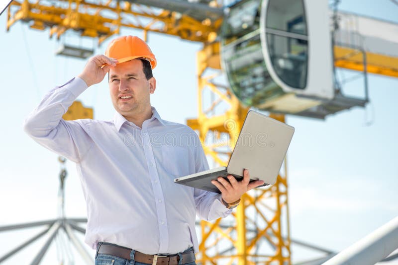 A Foreman at the Construction Stock Photo - Image of project, caucasian ...