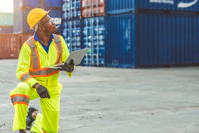 Foreman Control Loading Containers Cargo Box Freight Ship for Import ...