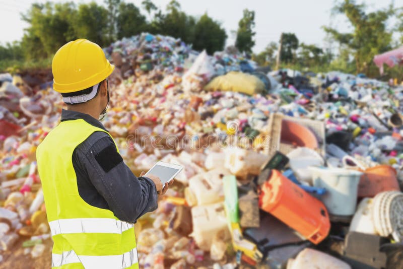 Foreman Controls the Recycle Waste Separation of Recyclable Waste ...