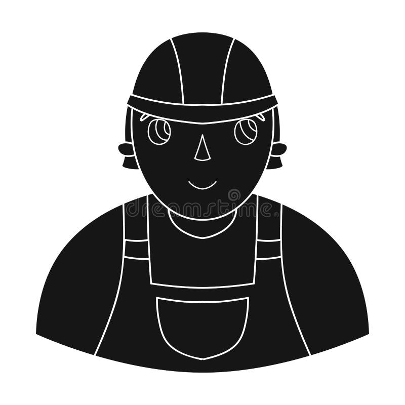 Foreman Icon in Outline Style Isolated on White Background. Architect ...