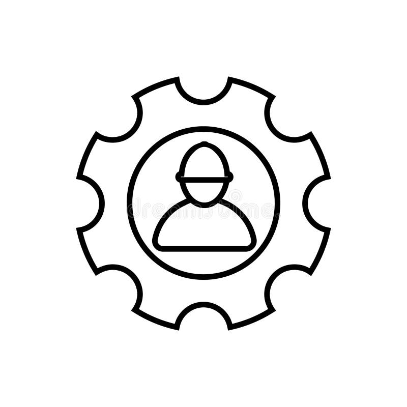 Foreman Icon Vector. Builder Illustration Sign. Engineer Symbol. Worker ...