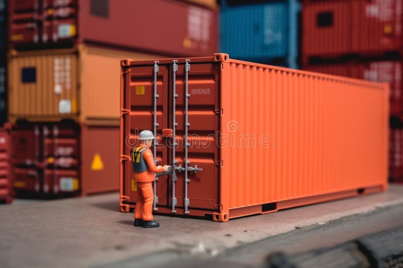 Container Loading Line Outline Icon Stock Vector - Illustration of ...