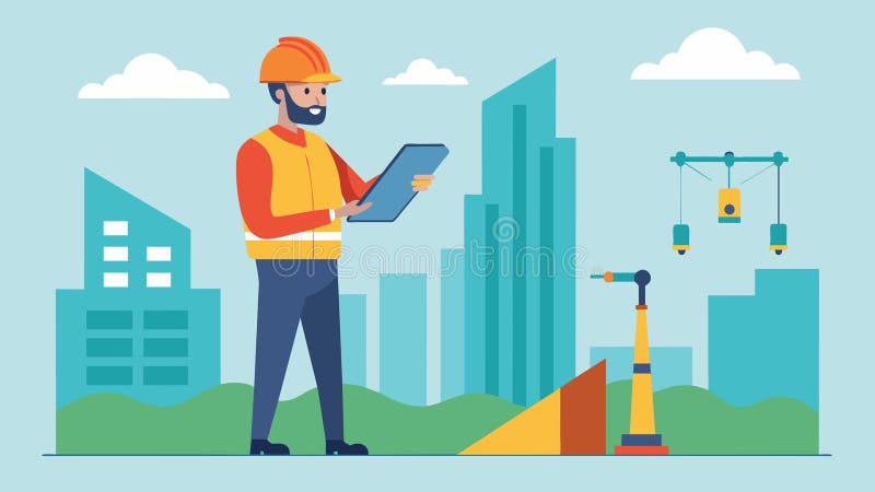 The Foreman Surveys the Ongoing Construction Work with a Critical Eye ...