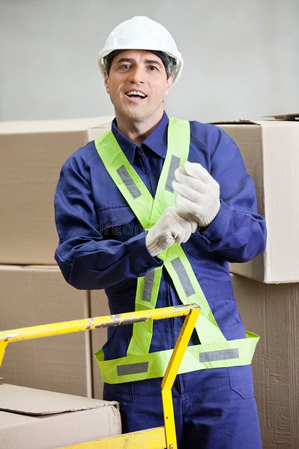Foreman at Warehouse stock photo. Image of industry, uniform - 36824944