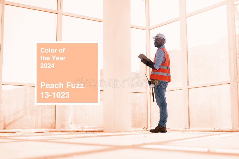 Foreman at Work on Construction Site Checking His Notes on Clipboard on ...