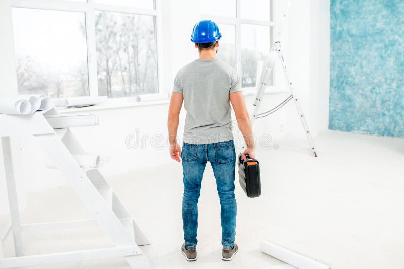Foreman or Worker in the Interior Stock Photo - Image of person, room ...