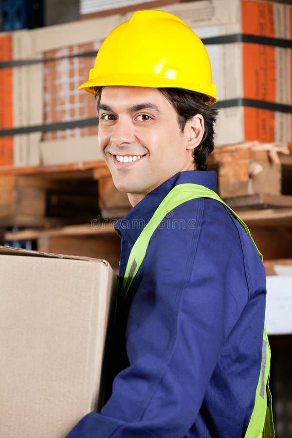 Foreman Working at Warehouse Stock Image - Image of cargo, industrial ...