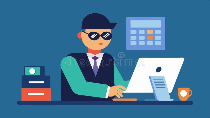 Forensic Accountant at Work an Accountant Analyzed Financial Statements ...