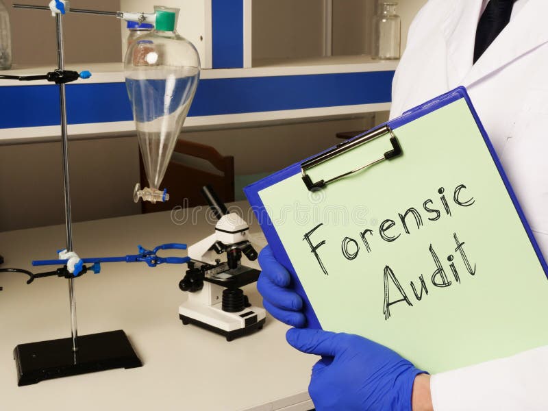 Forensic Audit is Shown on the Conceptual Photo Using the Text Stock ...