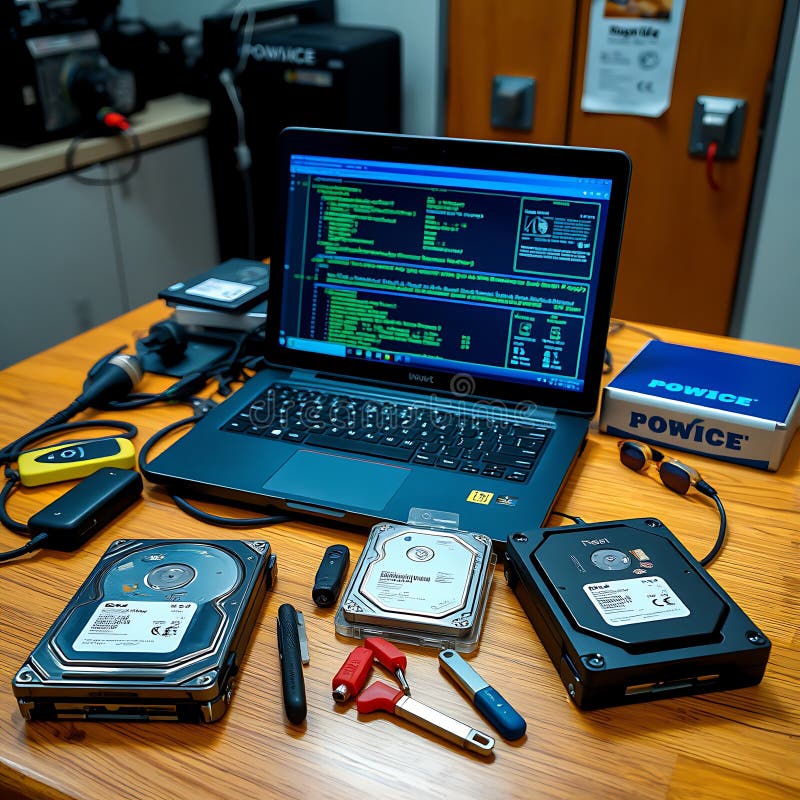 A Forensic Digital Evidence Recovery Kit with a Laptop Hard Drives and ...