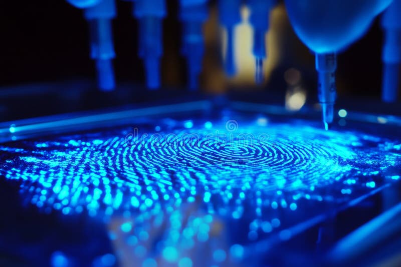 Forensic Experts Conduct a Detailed Analysis of Fingerprints Using ...