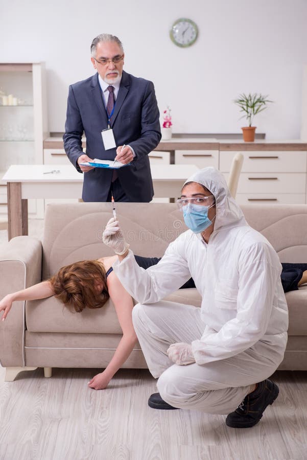 Forensic Experts at the Crime Scene Stock Photo - Image of forensic ...