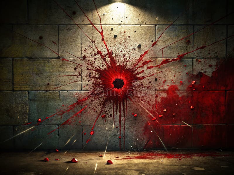 Forensic Investigation at a Panoramic Crime Scene Bullet Wound and ...