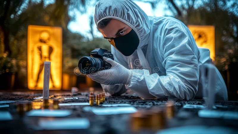 Forensic Investigator Documents Crime Scene Evidence through Detailed ...