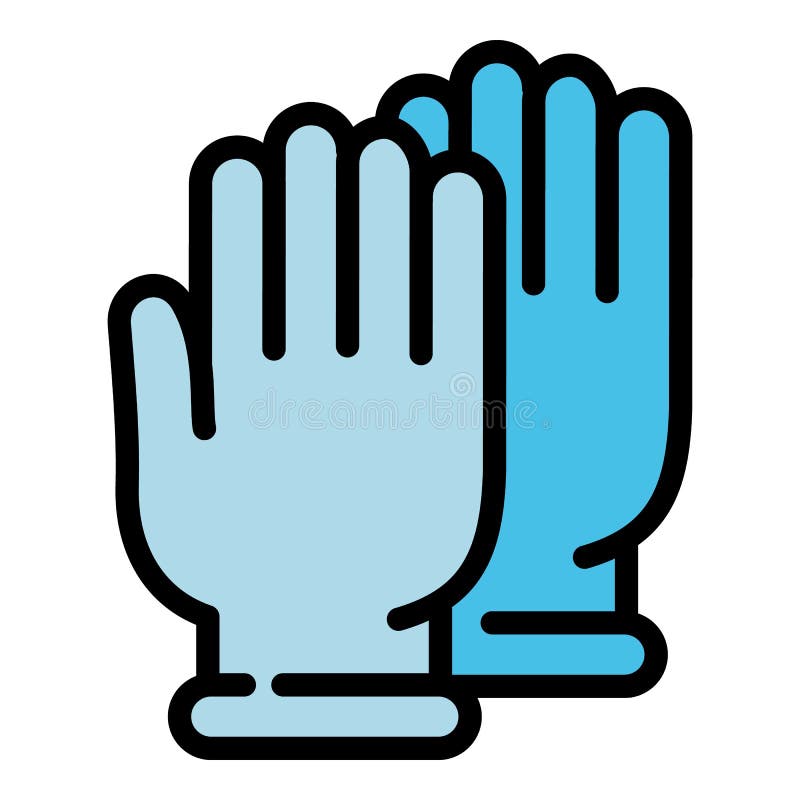 Forensic Laboratory Gloves Icon, Outline Style Stock Vector ...