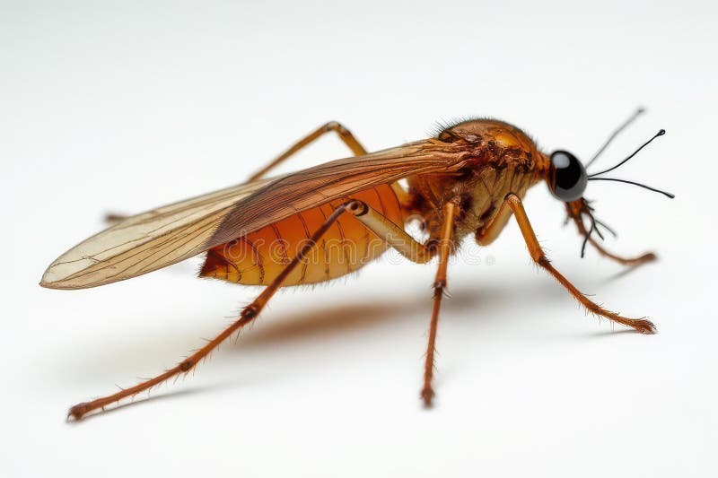 Forensic Macro Render: Detailed Mosquito Carcass Close-Up with Accurate ...