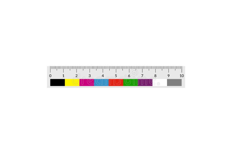 Forensic Ruler for the Evidence Measuring Stock Vector - Illustration ...