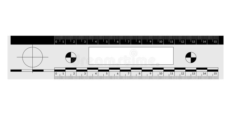 Double Angled Forensic Ruler Stock Vector - Illustration of clipart ...