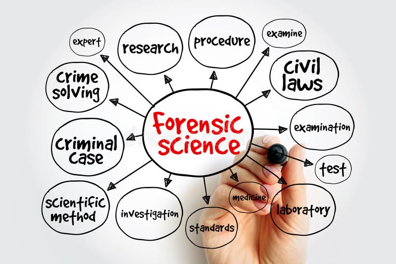 Forensic Science Mind Map, Concept for Presentations and Reports Stock ...