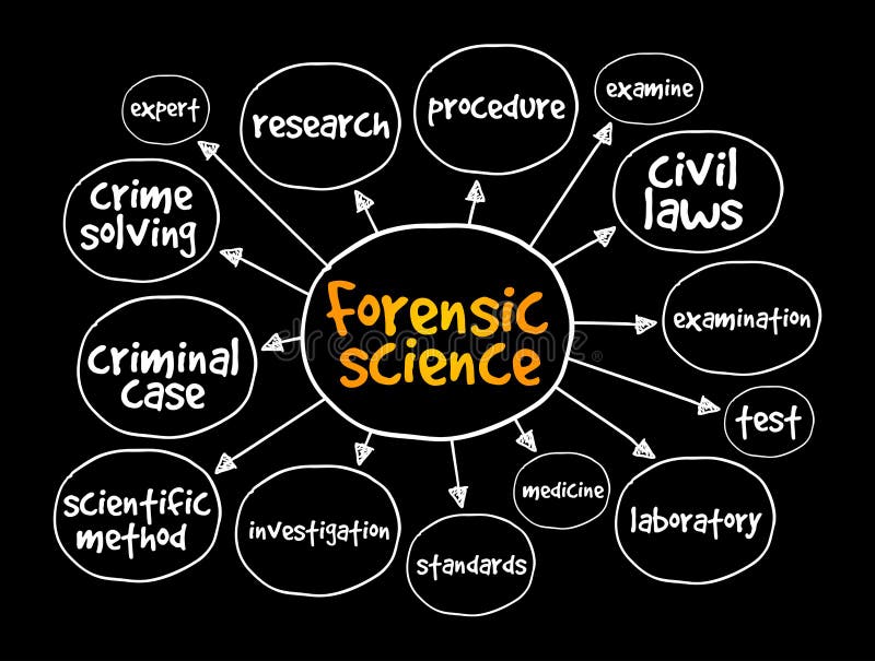 Forensic Science Mind Map, Concept for Presentations and Reports Stock ...