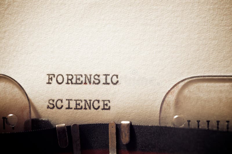 Forensic science text stock image. Image of analyze - 208025573