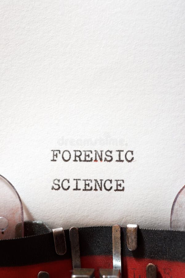 Forensic science text stock image. Image of idea, investigation - 208025599