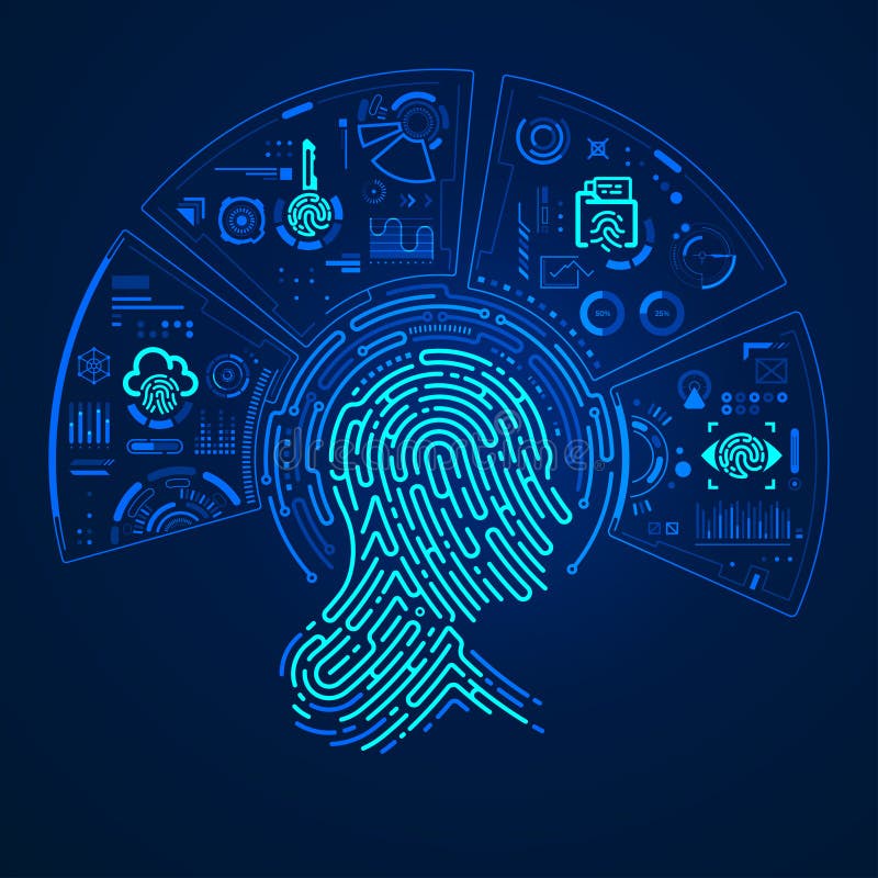 ForensicsTech stock vector. Illustration of authorization - 339808922