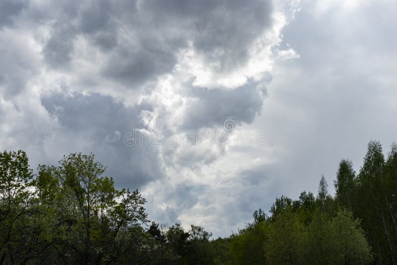 Large Thundercloud in Sunny Weather. Stock Photo - Image of environment ...