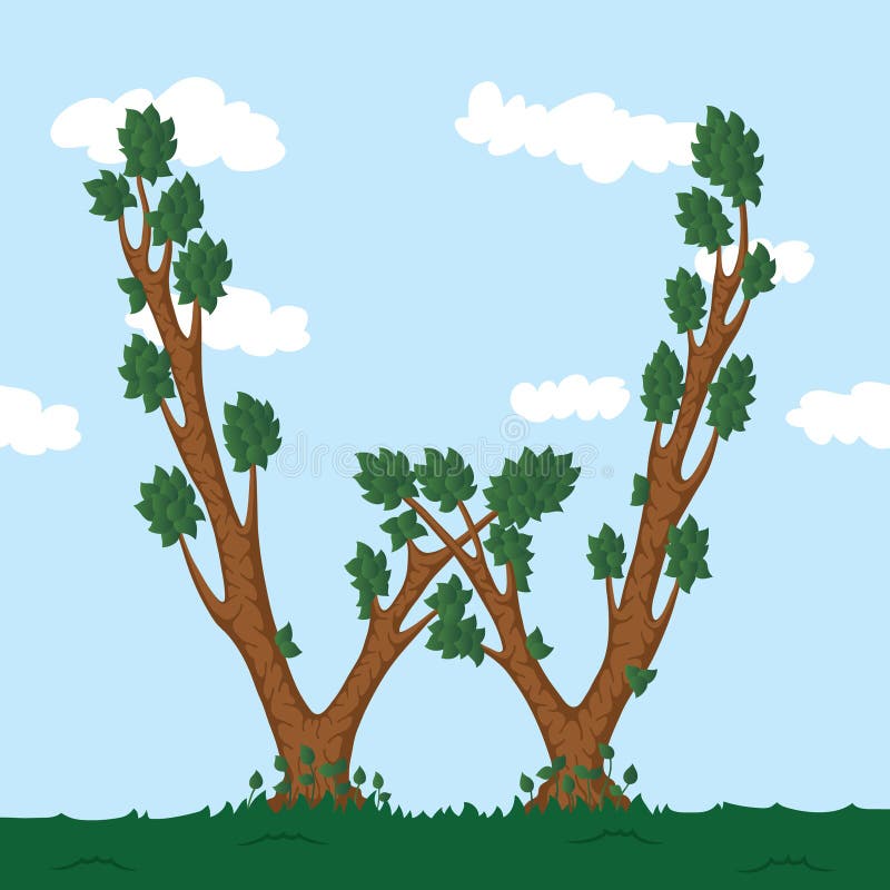 Letter Tree Stock Illustrations – 39,331 Letter Tree Stock ...