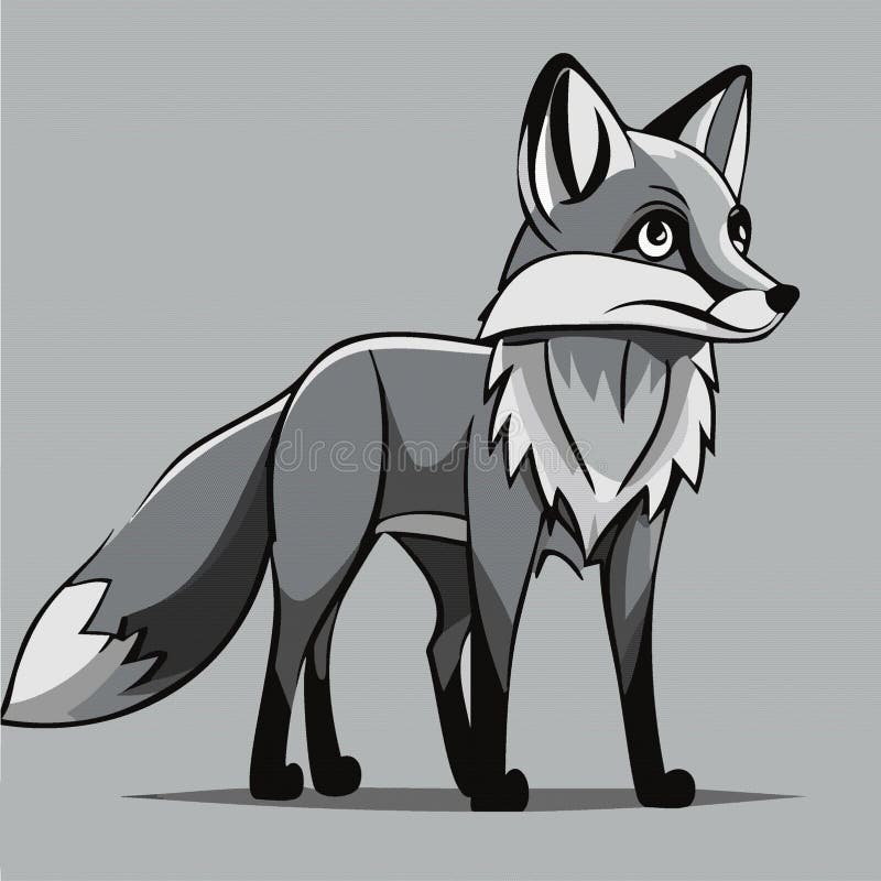 Forest Animal Cute Fox Cartoon Illustration Vector Stock Vector ...
