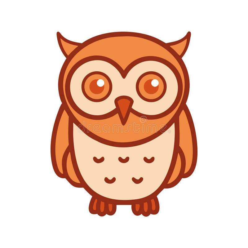 Forest animal owl icon stock vector. Illustration of nocturnal - 361304834