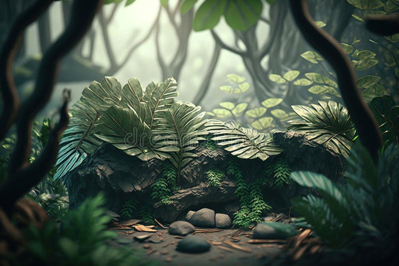 Forest Backdrop To Showcase Model and Objects (Created Using Generative ...