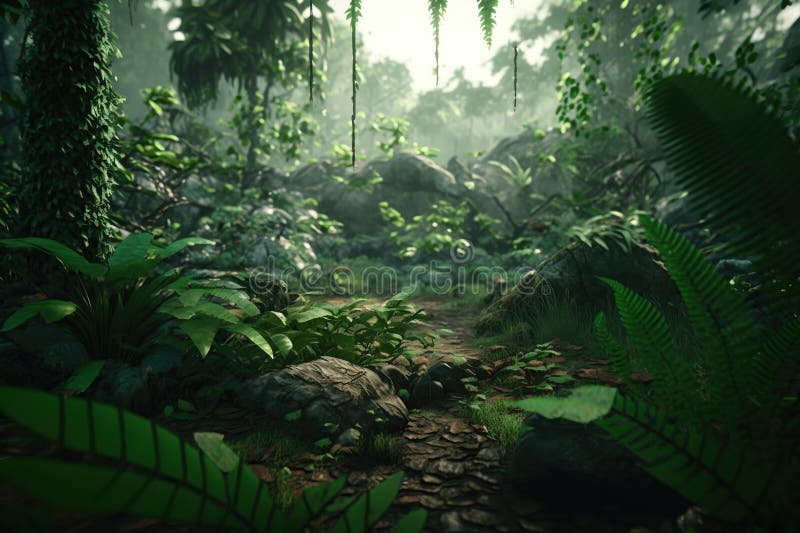 Forest Backdrop To Showcase Model and Objects (Created Using Generative ...