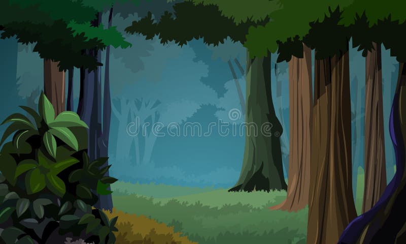 Illustrated Colorful Forest Ambience Stock Illustrations – 4 ...