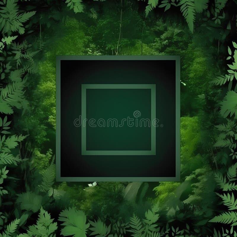 Forest Background with Frame and Space for Your Text Vector File ...