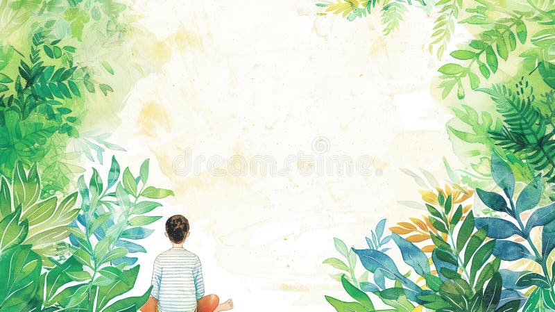 Forest Bathing Illustration Create an Illustration of a Person ...