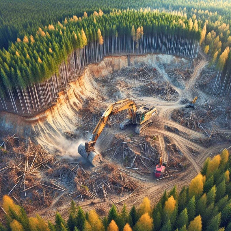 Impressive Opencast Mining Stone Pit on a Mountain, Natural Resource ...
