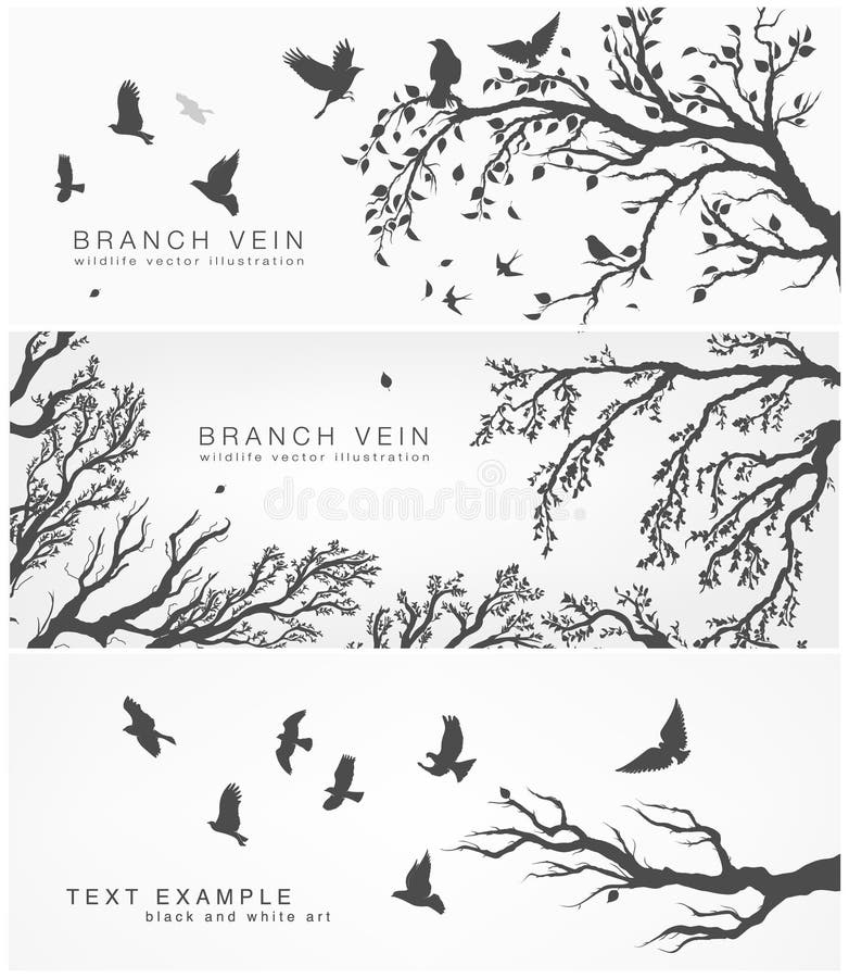 Birds with banner stock vector. Illustration of flow - 25469377