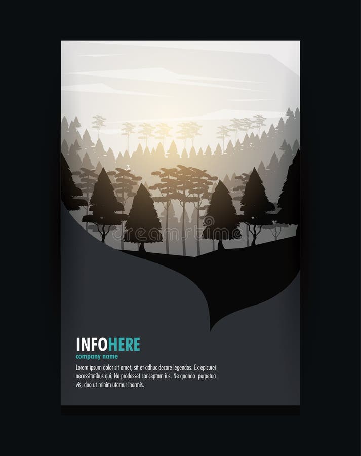 Forest Brochure Infographic Stock Vector - Illustration of composition ...
