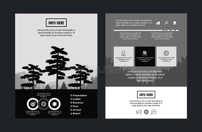 Forest Brochure Infographic Stock Vector - Illustration of concept ...