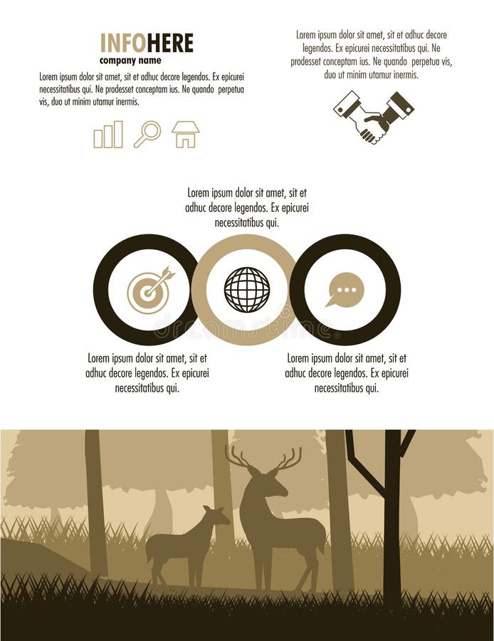 Forest Brochure Infographic Stock Vector - Illustration of concept ...