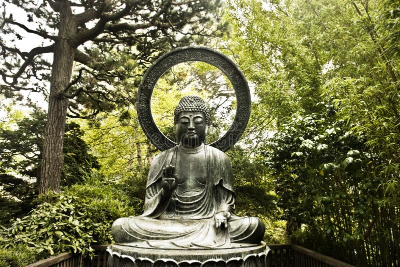 A Forest Buddha Statue stock image. Image of faith, shape - 16583675