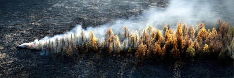 Forest Burning in a Shape Resembling a Cigarette Filter Highlights ...