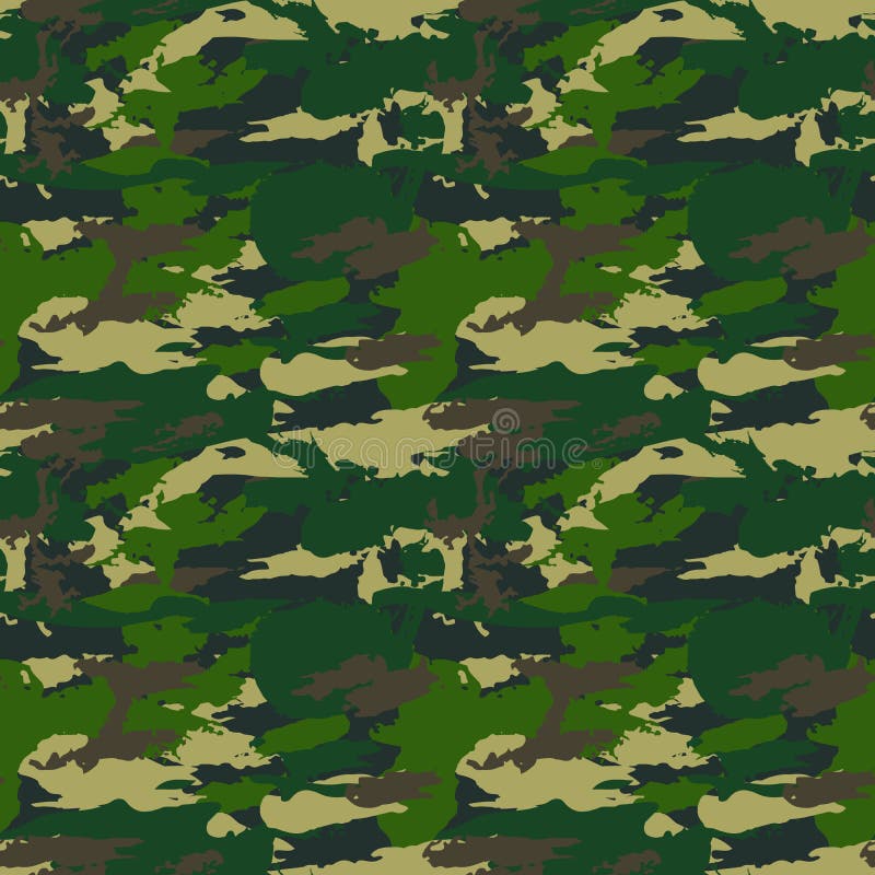 Forest Camouflage Pattern Background Militaire Sans Couture Classique ...