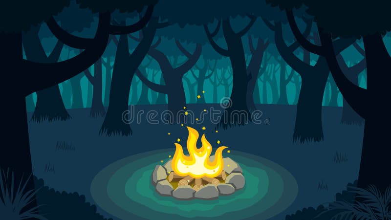 Campfire stock vector. Illustration of isolated, clip - 19945926