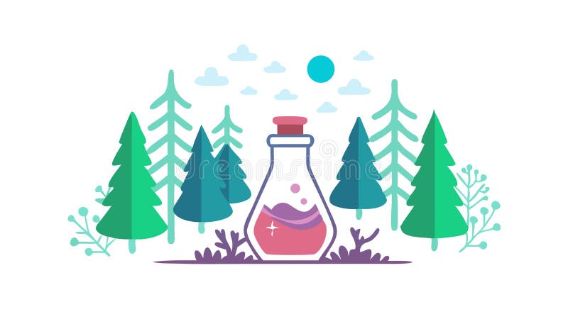 Forest Chemistry Experiment. Nature Science Research Environment ...