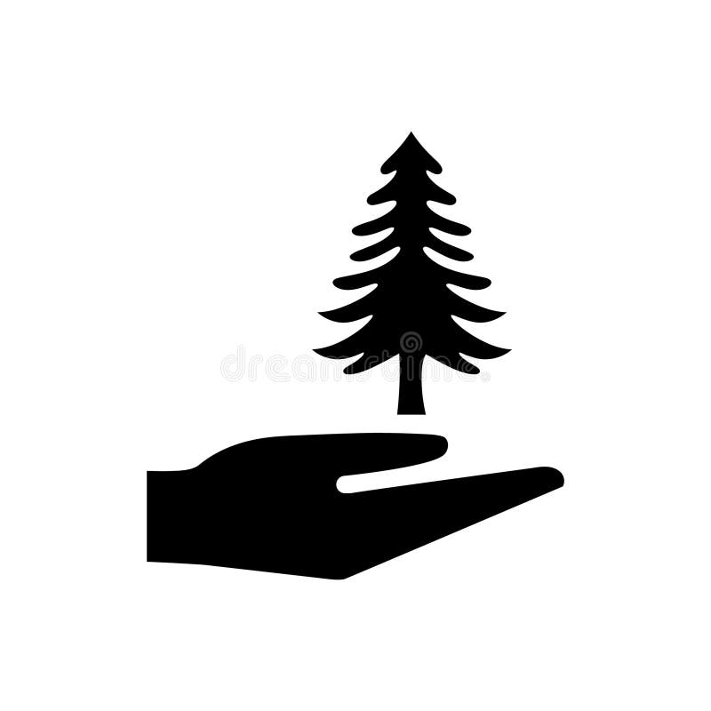 Forest conservation icon stock vector. Illustration of poster - 286668185