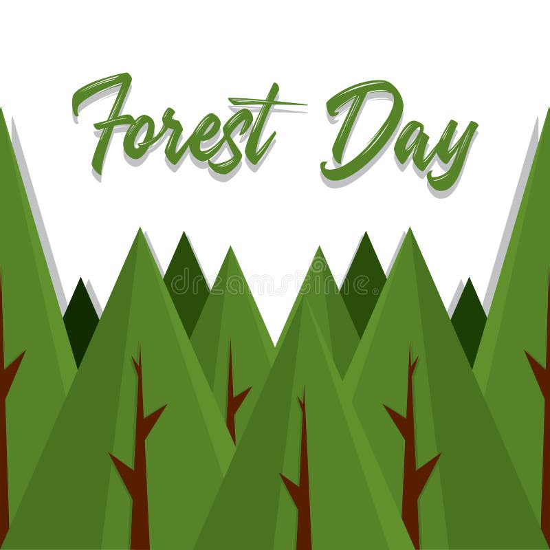 Forest day illustration stock vector. Illustration of grass - 176819253