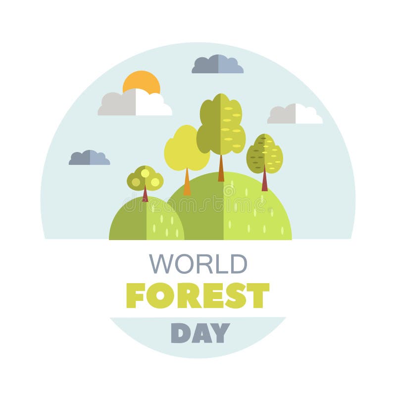 Forest day stock vector. Illustration of community, flora - 86213360